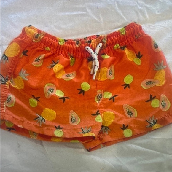 Swim | Orange Pineapple Kids Swim Trunks | Poshmark